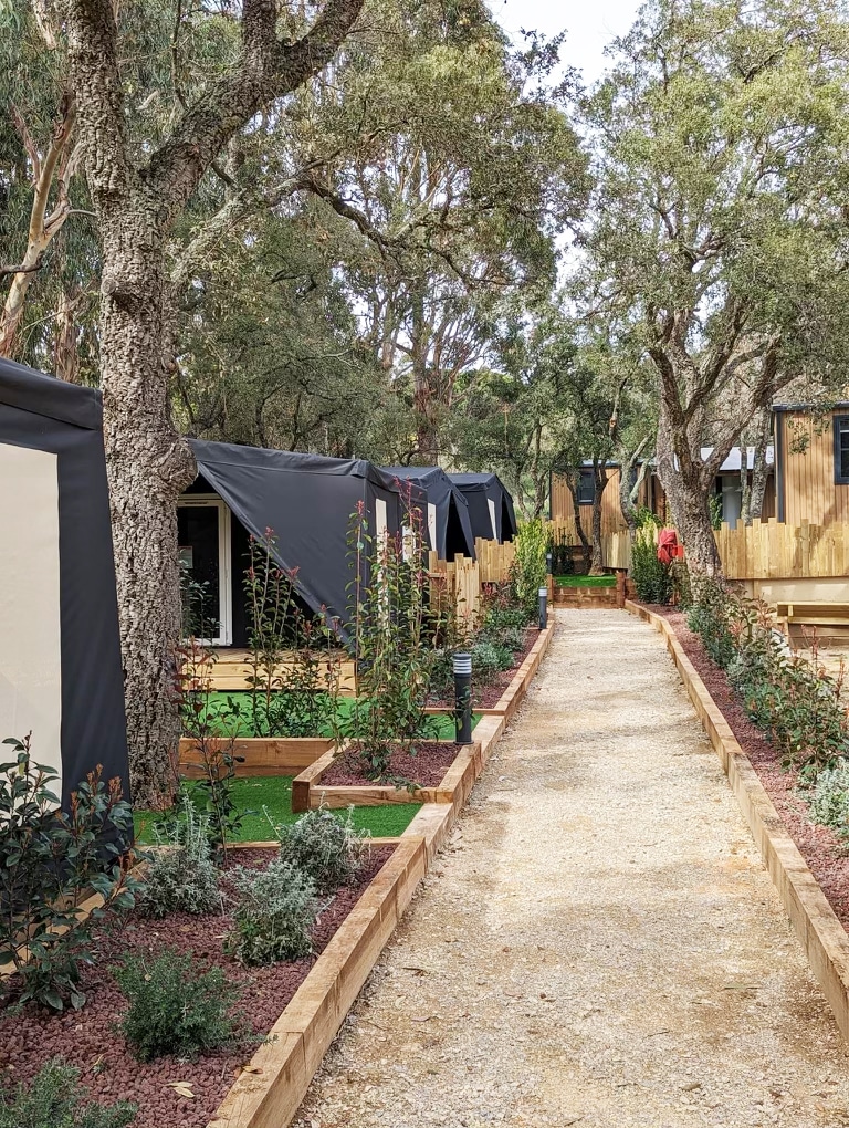 Our mobile homes in the Vineyards - Camping des Mûres